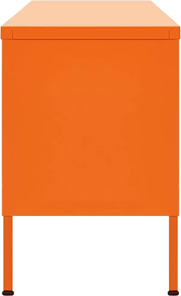 TV skříňka oranžová 105 x 35 x 50 cm ocel 336237