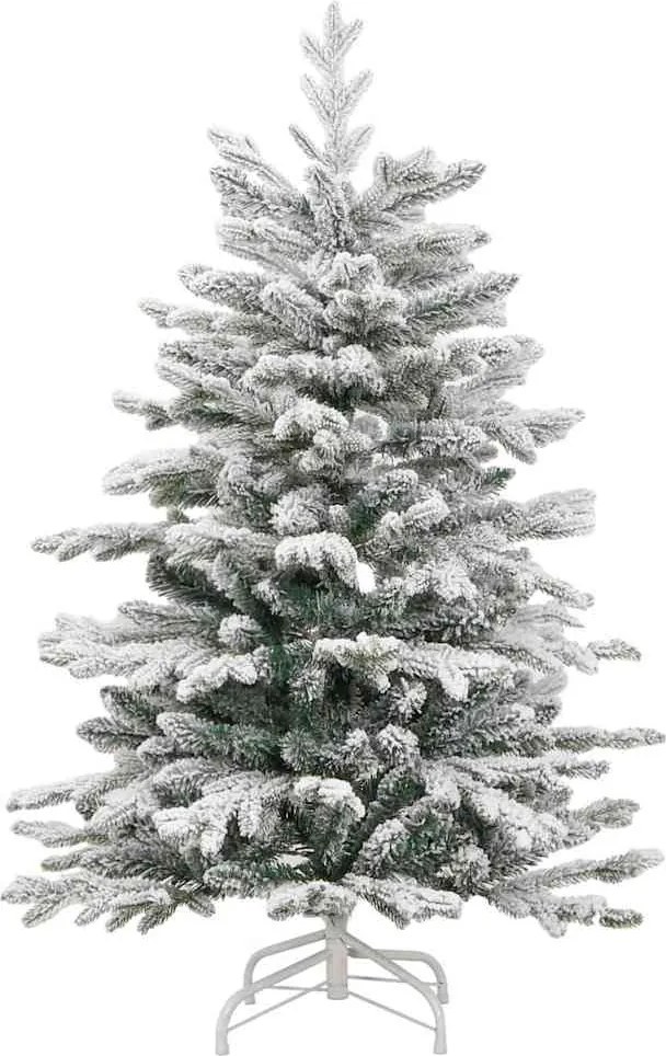 Umělý Skládací Vánoční Strom Bílá 150 cm PE a PVC 3395631