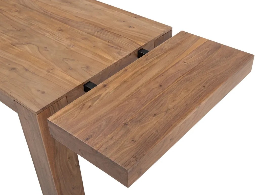 furniture-nabytek.cz - Jídelní stůl Osvaro 146x90 s přídavnýma deskama Akazie