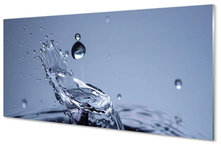 Obraz na skle Kapka vody close-up 140x70 cm
