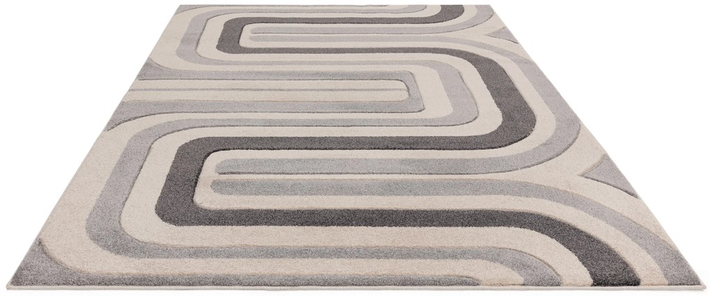 Tribeca Design Kusový koberec Furla Contour Grey Rozměry: 160x230 cm