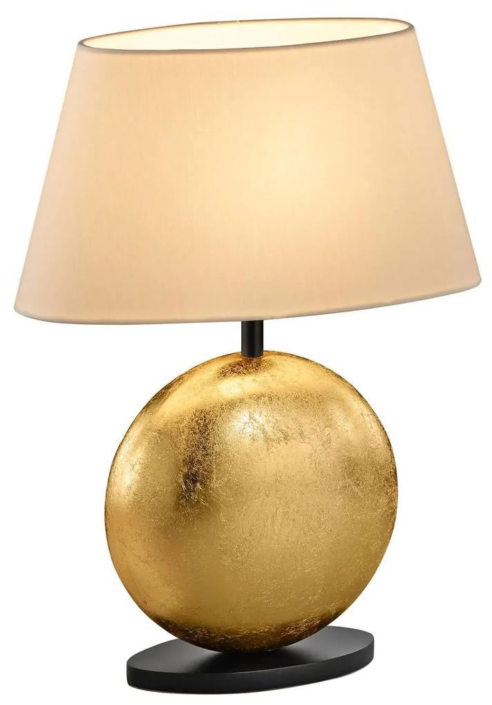 BANKAMP Mali stolní lampa, krémová/zlatá, 41cm
