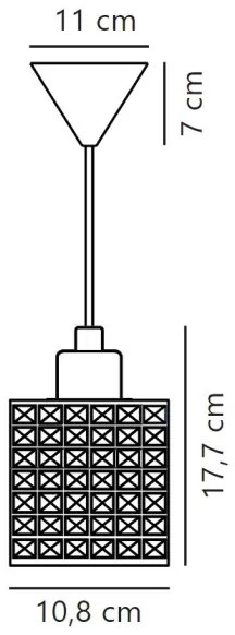 Nordlux - Lustr na lanku HOLLYWOOD 1xE27/60W/230V