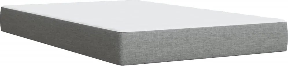 Box spring postel s matrací světle šedá 120x190 cm textil 3285456