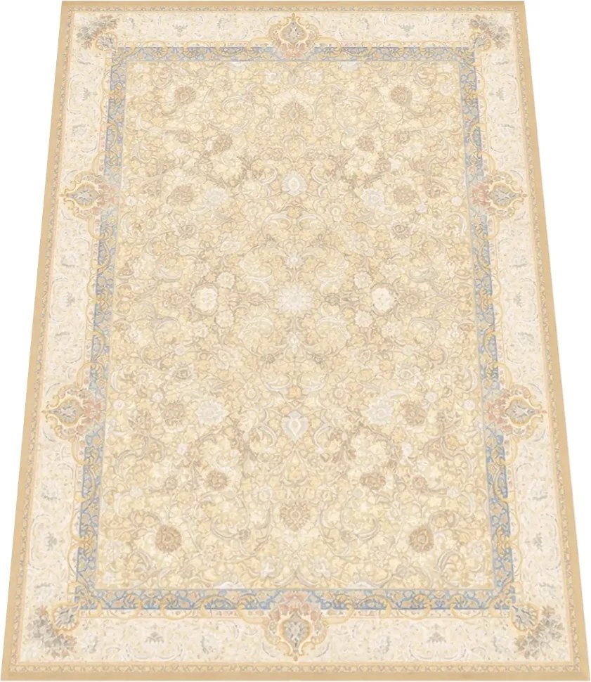 BE Koberec Miras 1202 GOLD - žlutý obdélníkový Rozměr: 150x225 cm