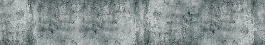 DIMEX | Fototapeta do kuchyně Šedá betonová zeď KI-350-298 | 350 x 60 cm | šedá
