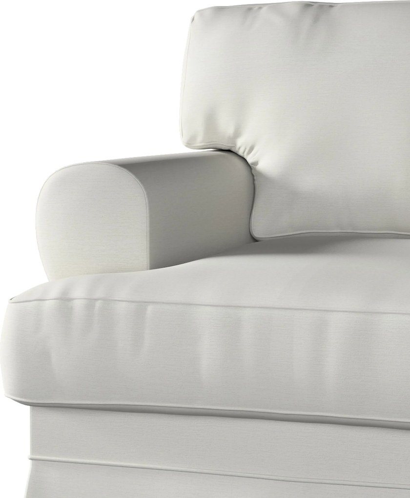 Potah na křeslo IKEA Ekeskog barva šedá látka lesklé, pletený vzor, sametová