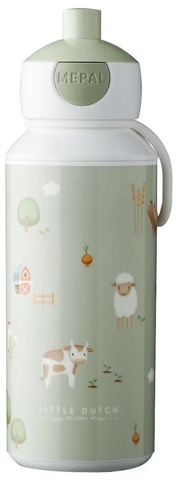 Světle zelené plastové dětské svačinové boxy v sadě 2 ks Little Farm by Little Dutch – Mepal