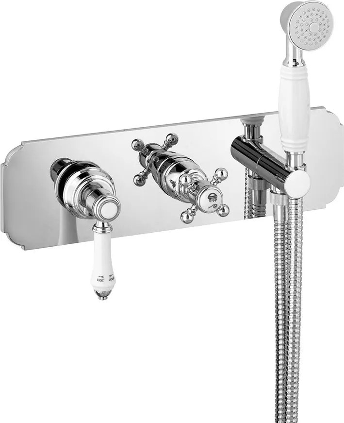 SAPHO - VIENNA podomítková sprchová baterie s ruční sprchou, 3 výstupy, chrom VO143