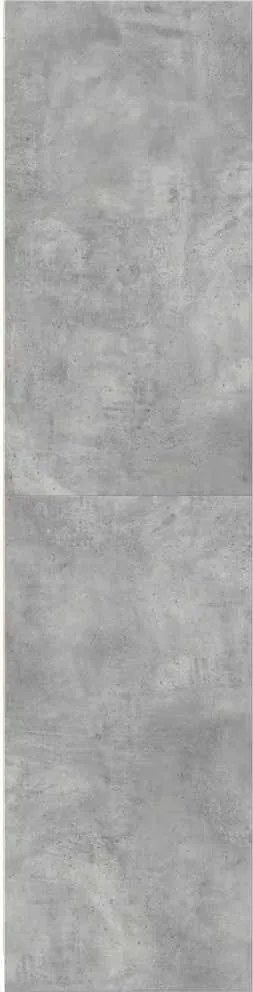 Šatní skříň betonově šedá 80 x 50 x 200 cm kompozitní dřevo 3307750