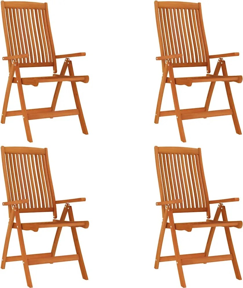 5dílný zahradní jídelní set masivní eukalyptové dřevo 3087341