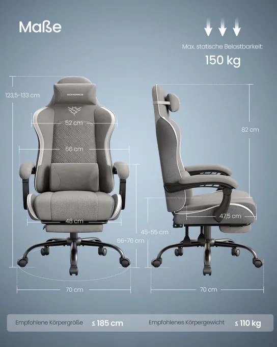 Herní židle OBG079G01 ergonomická