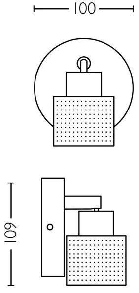 Philips - Bodové svítidlo NIALL 1xGU10/5W/230V černá/mosaz