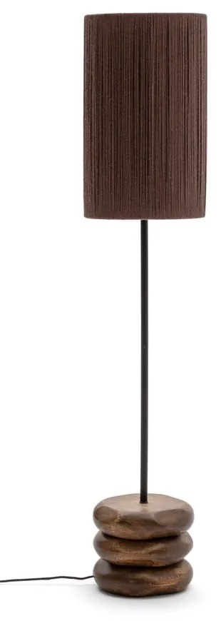 Stolní lampa v tmavě přírodní barvě z masivu akácie (výška 147 cm) Kor – Kave Home