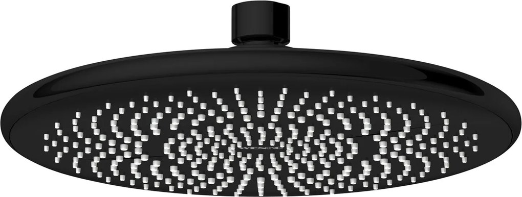 Wenko Dešťová sprchová hlavice Watersaving, Ø 22,5 cm (černá, Ø 22,5 cm)