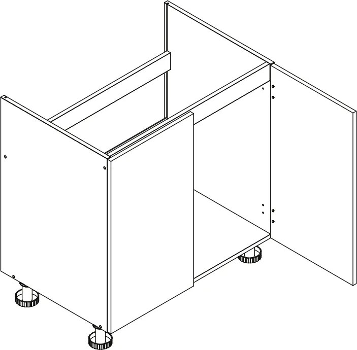 ALFASHOP ZOYA dolní D80ZL šedá