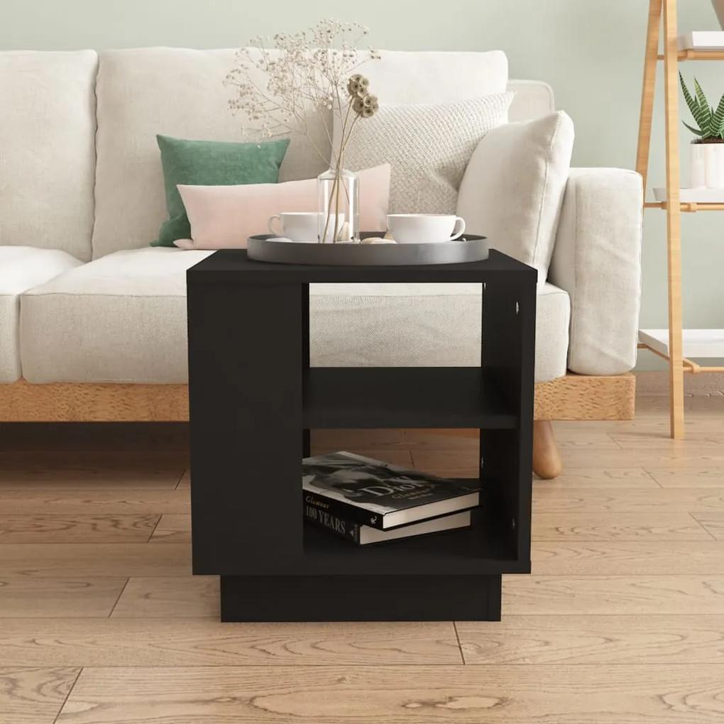 Konferenční stolek černý 40 x 40 x 43 cm kompozitní dřevo - Default Title