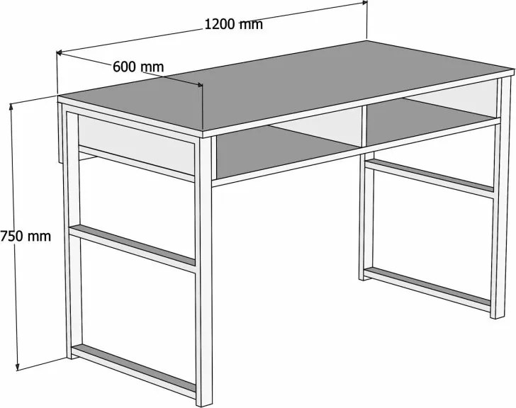 Pracovní stůl Misto Sapphire Oak