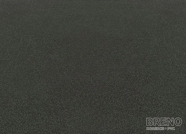 Breno Metrážový koberec FUEGO 99 černý, šíře 500 cm, Vícebarevné/Černá