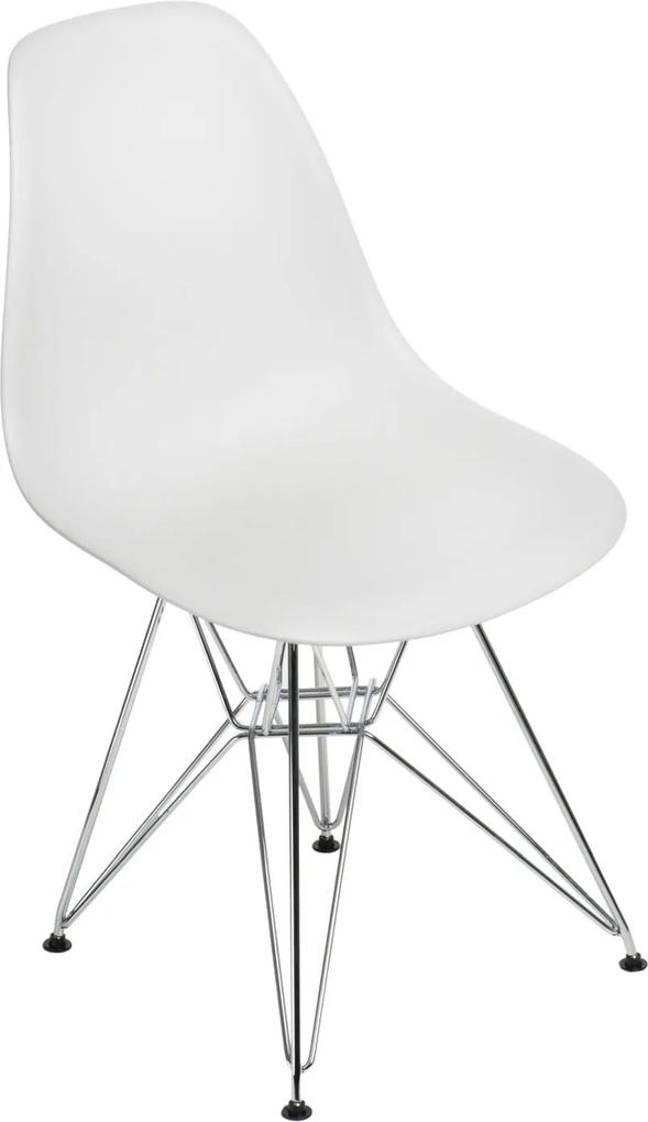 Židle P016 PP light grey, chromované nohy