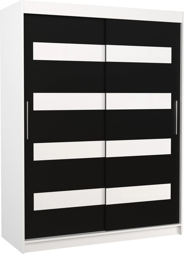 ADRK Furniture Skříň posuvná se zrcadlem MARTINEZ 150 ADRK-SW-MAR-WB-WL-150