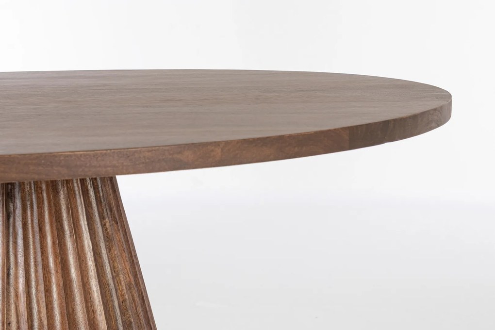 BIZZOTTO Dřevěný jídelní stůl ORISSA 120 cm hnědý 0747234