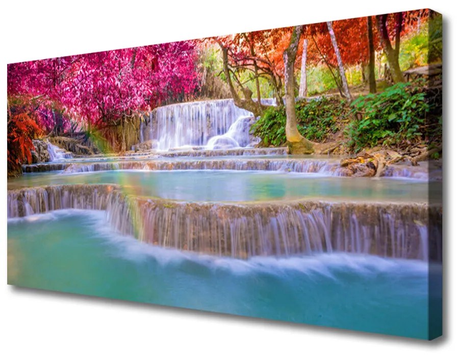 Obraz na plátně Vodopád Příroda 100x50 cm