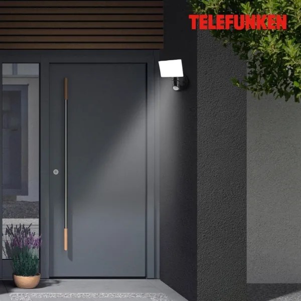 Telefunken 304305TF - LED Venkovní nástěnné svítidlo se senz. LED/24W/230V IP44