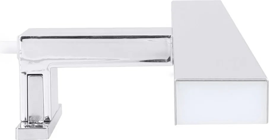 Mereo, Mereo Led koupelnové osvětlení nad zrcadlo, stříbrné, 40 cm, 7 W, 455 lm, 4000 K, IP44, 230 V, MER-CN700G40