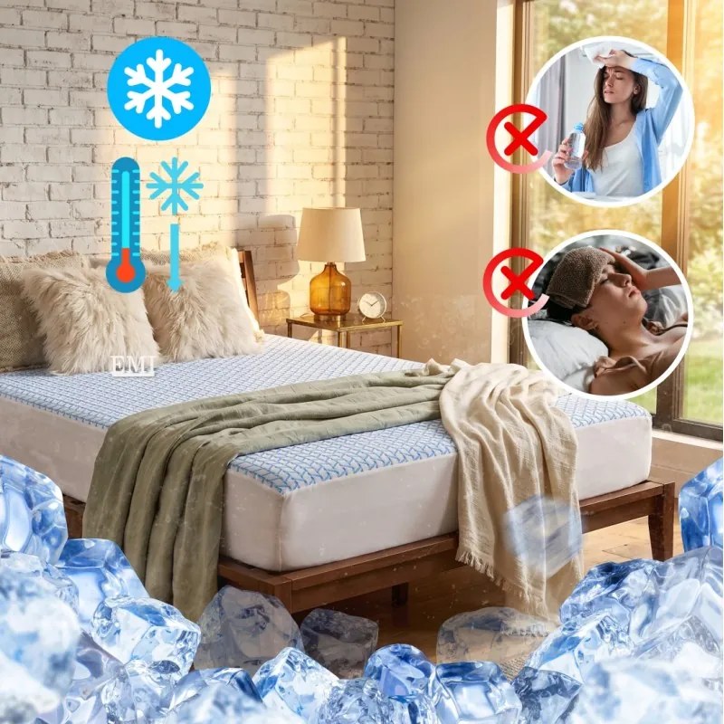 Chladivá plachta IceFresh Comfort s gumičkou po obvodu EMI, Plachta 90x200