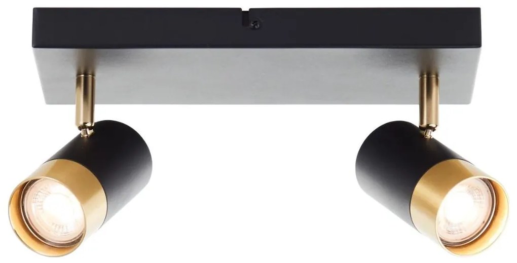 Brilliant - LED Bodové svítidlo VIGOLO 2xGU10/5W/230V černá/zlatá G03413/86