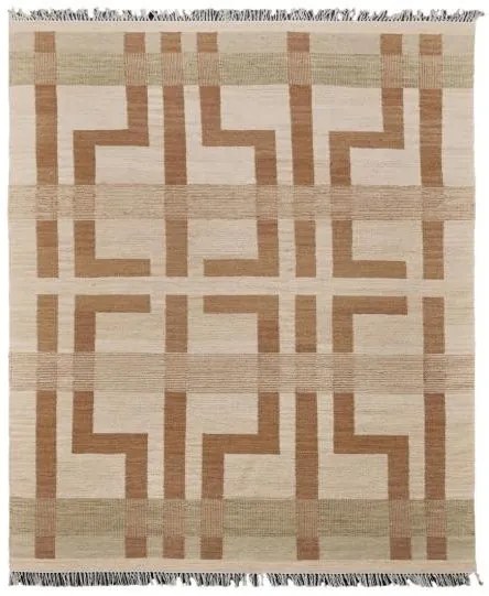 Diamond Carpets India, Ručně vázaný kusový koberec Leonidas DESP P124 Beige Mix, 200x290, béžová, hnědá, chodba / předsíň