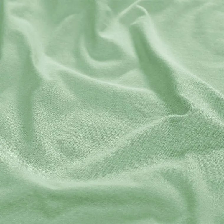 Napínací prostěradlo jersey s elastanem zelené 180 x 200 cm