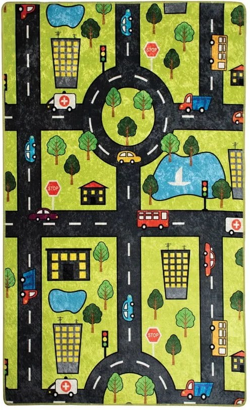 Dětský koberec Green City, 200 x 290 cm