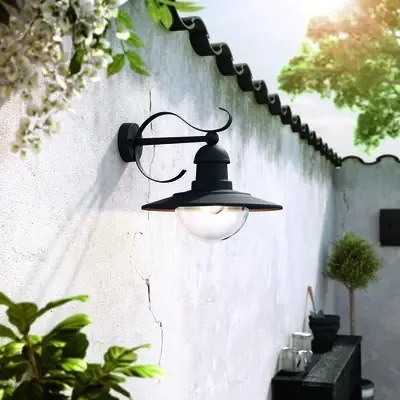 Philips Topiary 60W černá / Venkovní nástěnné svítidlo / bez zdroje /