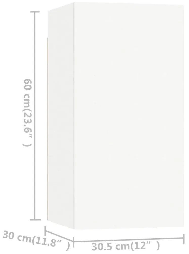 vidaXL Marketos 7dílný set TV skříněk bílý kompozitní dřevo