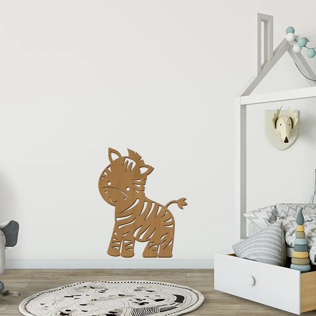 dřevo života Dřevěná dekorace ZEBRA Zvolte barvu dekoru: Třešeň, Rozměry šxv (cm): 33x40