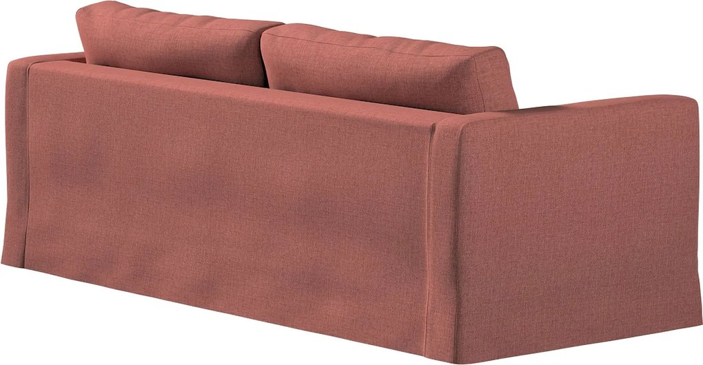 Potah na pohovku IKEA Karlstad 3-místná, nerozkládací, dlouhý barva hnědá látka pletený vzor