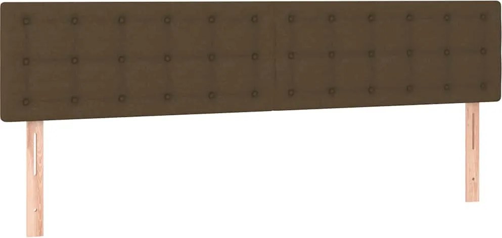 Box spring postel s matrací tmavě hnědá 120x190 cm textil 3270435