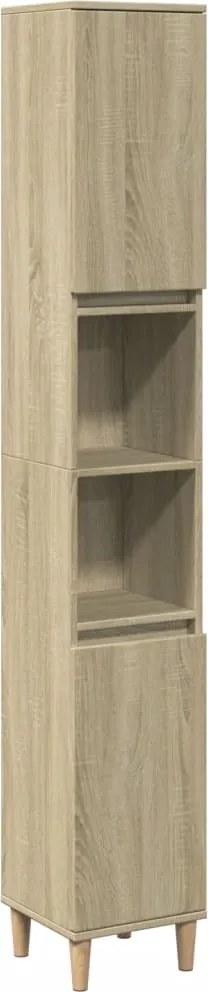 3dílný set koupelnového nábytku dub sonoma kompozitní dřevo 3307669