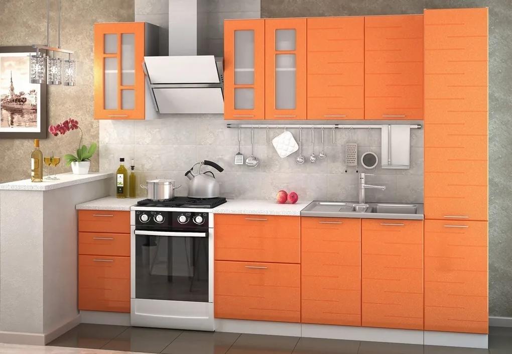 Casarredo Kuchyně TECHNO 220 oranžová metalic