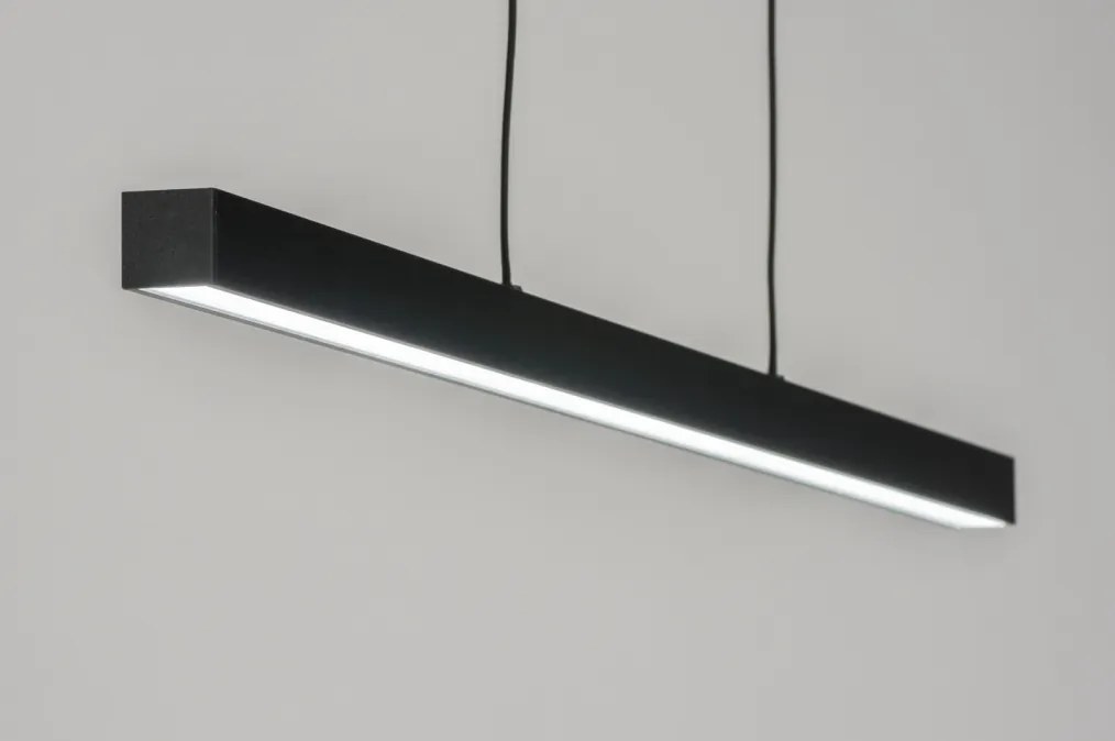 Závěsné designové černé LED svítidlo nad stůl Corciano Black