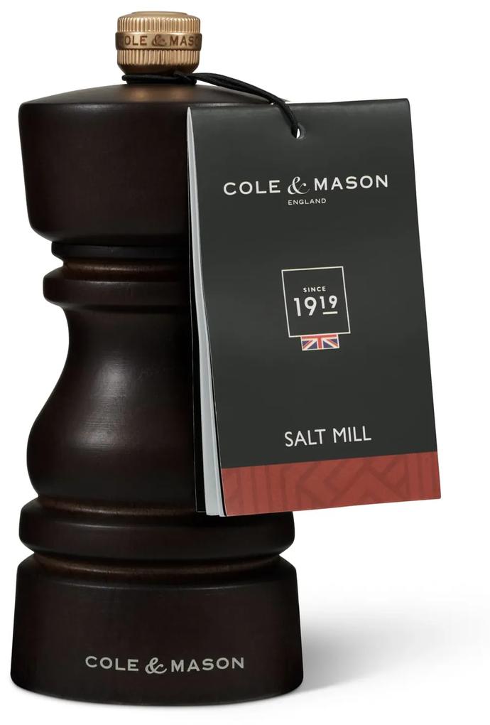 Cole&Mason Mlýnek na sůl London Chocolate Wood Precision+ 13 cm