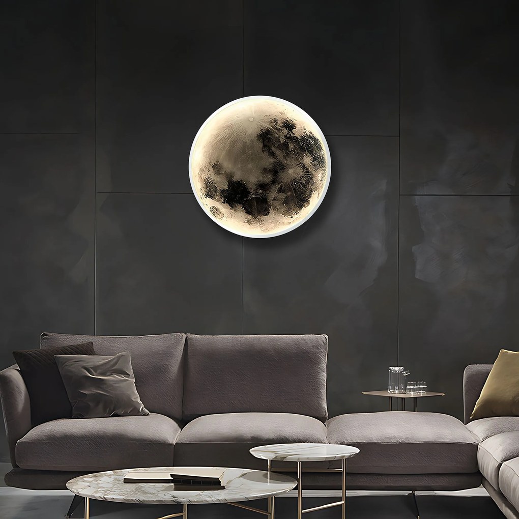 Toolight Moderní nástěnné LED osvětlení D40 Moon APP1806-CW