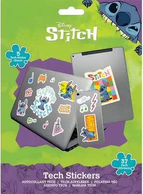 PYRAMID Technické samolepky Lilo  Stitch / Samolepky / 5 archů / 37 ks