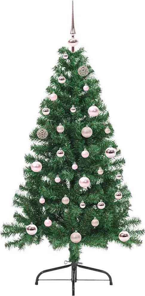 Umělý osvětlený vánoční stromeček Zelená 150 cm PVC 3397000