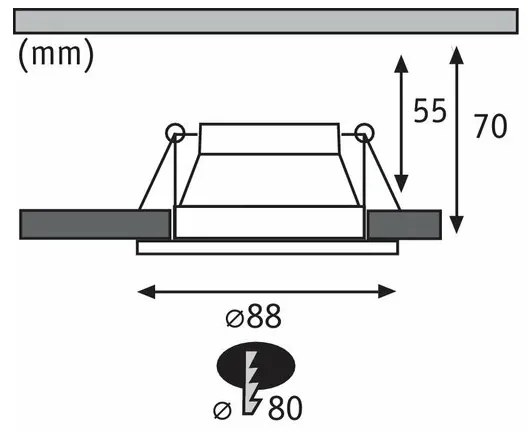 Paulmann 93406 - SADA 3xLED/6,5W IP44 Stmívatelné koupelnové svítidlo COLE 230V