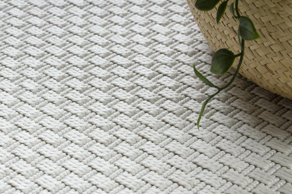 Dywany Łuszczów Kusový koberec Timo 6272 White kruh – na ven i na doma ROZMĚR: 120x120 (průměr) kruh