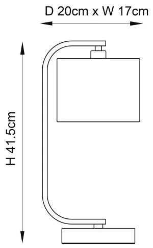 Endon 57917 - Stmívatelná stolní lampa CANNING 1xE14/40W/230V lesklý chrom/bílá