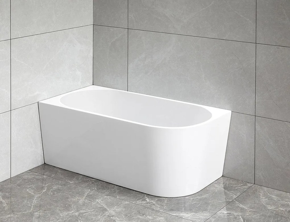 Aqualine Aqualine, TIBERA L volně stojící vana 140x70 cm, bílá, E1066